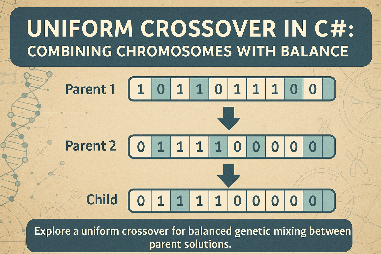 Day 9: Using Genetic Algorithm's Uniform Crossover in C# - Chris Woody ... Day 9: Using Genetic Algorithm's Uniform Crossover in C# - Chris Woody ...